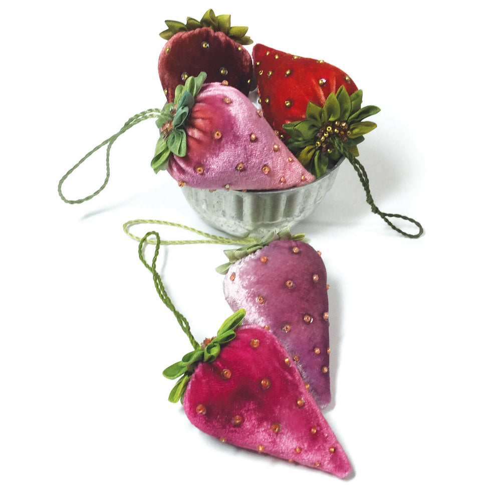Original Velvet Strawberries – Mary Jo Hiney Designs